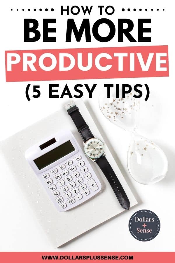 5 Easy Ways To Be More Productive: Financial Goal Planner