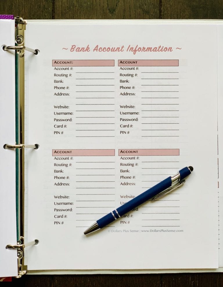 How To Make A Financial Binder: Supplies List – DOLLARS PLUS SENSE