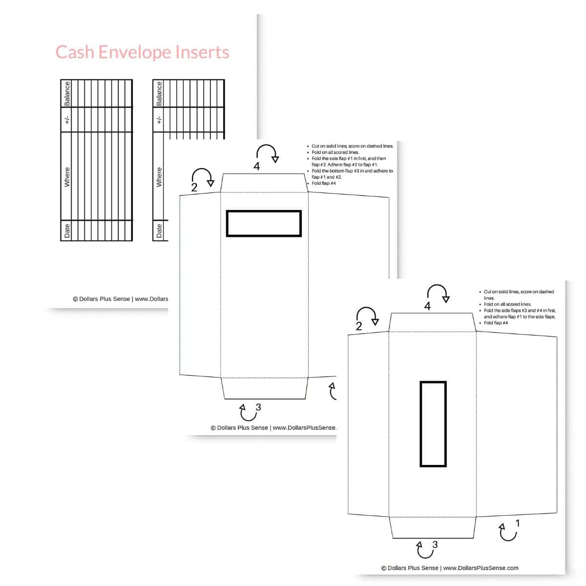 Cash Envelope Landing Page - DOLLARS PLUS SENSE