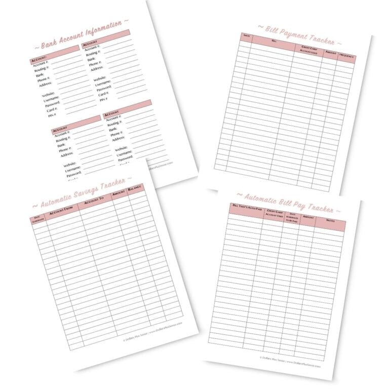 Personal Finance Binder Sale Landing Page – DOLLARS PLUS SENSE